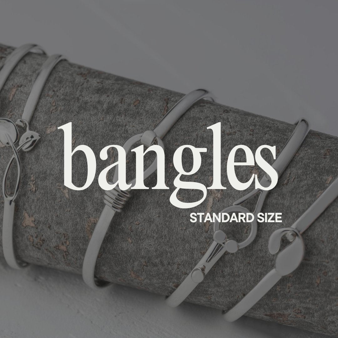 Silver Bangles - Standard Wrist – Mon Bijoux